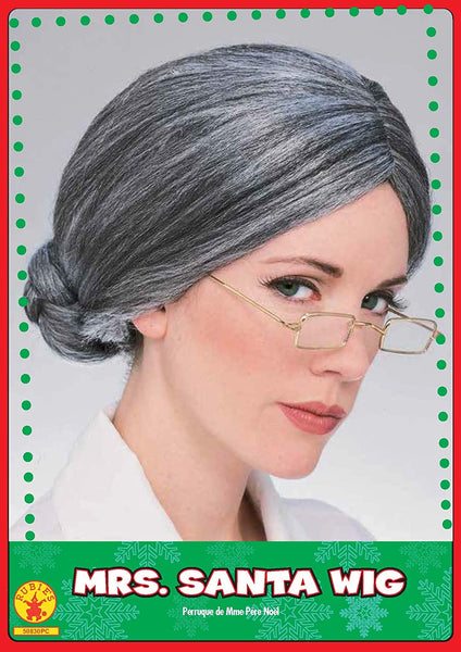 Rubies Costume Characters Old Lady / Mrs. Santa Wig – Fantasia Inc.